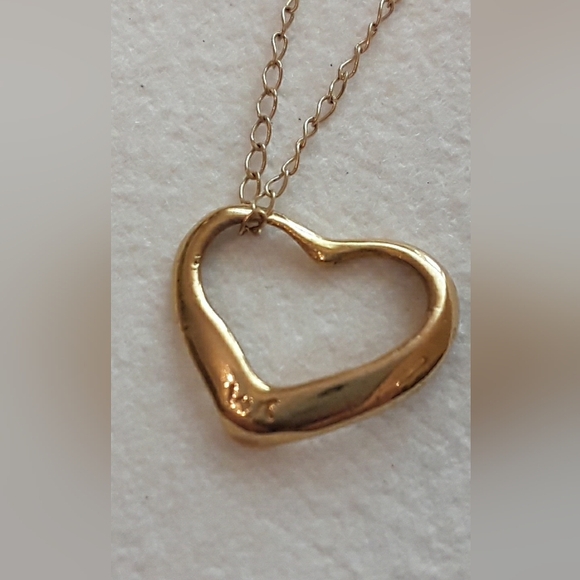 Jewelry | 14k Gold Floating Heart On 14k Gold Chain | Poshmark